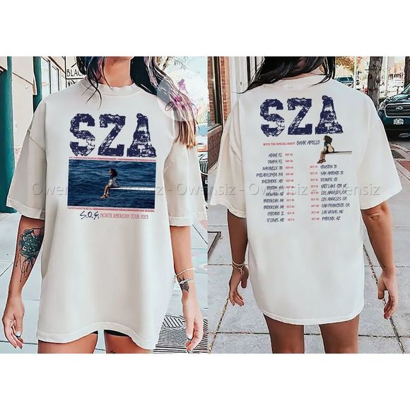 Gildan | Shirts | Sza Sos Tour 223 Kill Bill Shirt Sza 2 Sided T Shirts ...